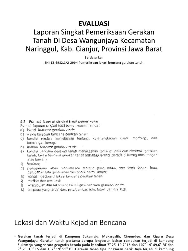 Evaluasi Laporan Singkat PVMG | PDF