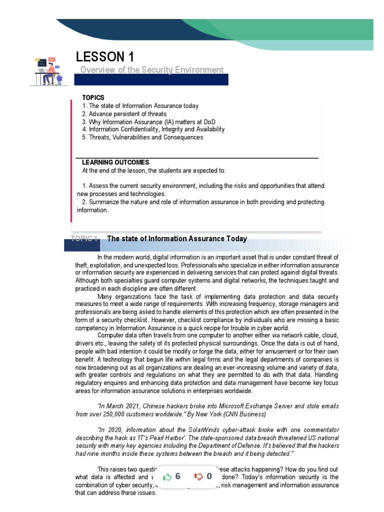 Information Assurance and Security II Lectures Quizzes and Activities Compress 1 | PDF ...