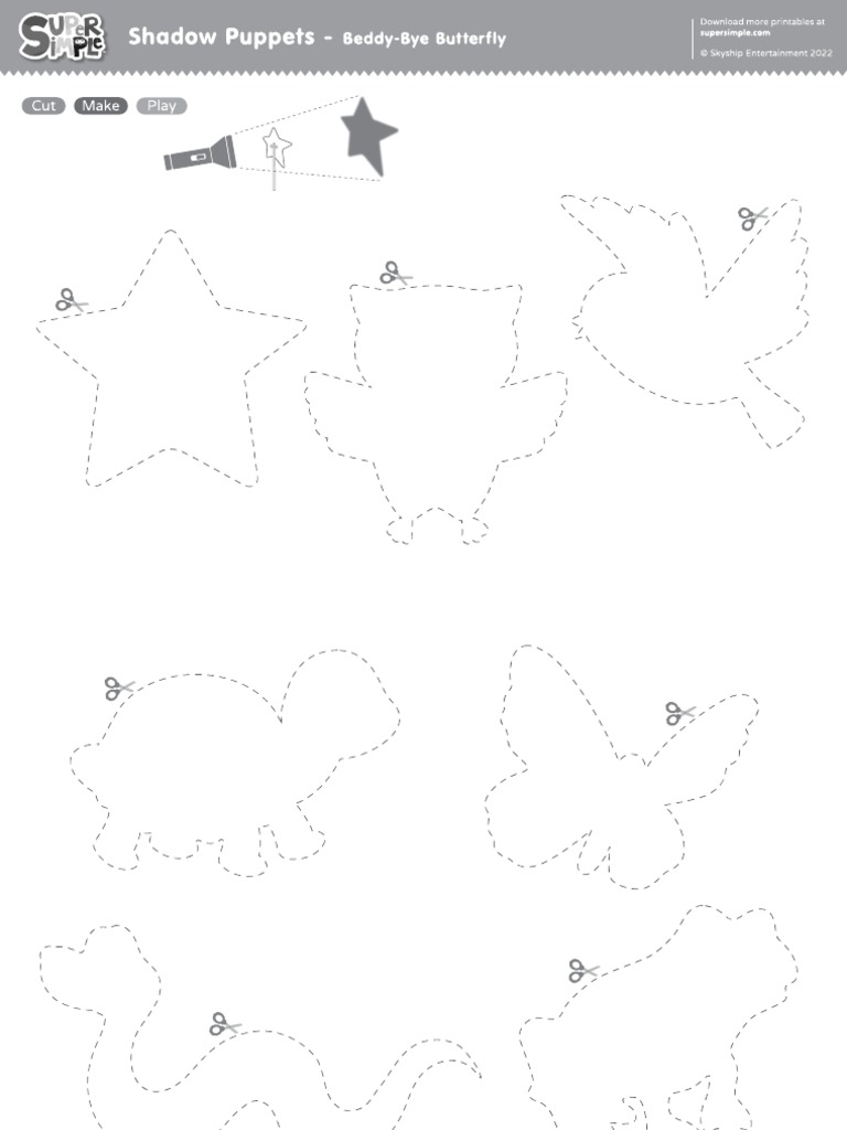 Supersimple Beddy-Byebutterflyshadowpuppets | PDF Supersimple Beddy-Byebutterflyshadowpuppets | PDF