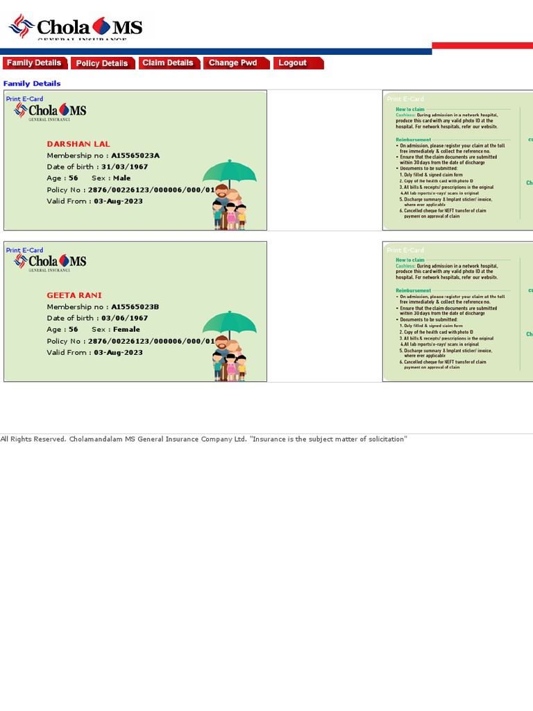 Darshan Lal Family Cards Pdf