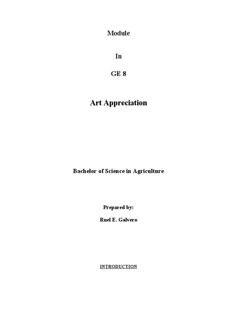 Art Appreciation | PDF