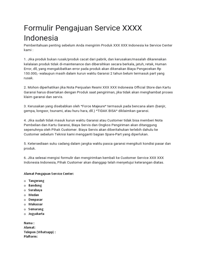 Formulir Pengajuan REPAIR | PDF | Bisnis