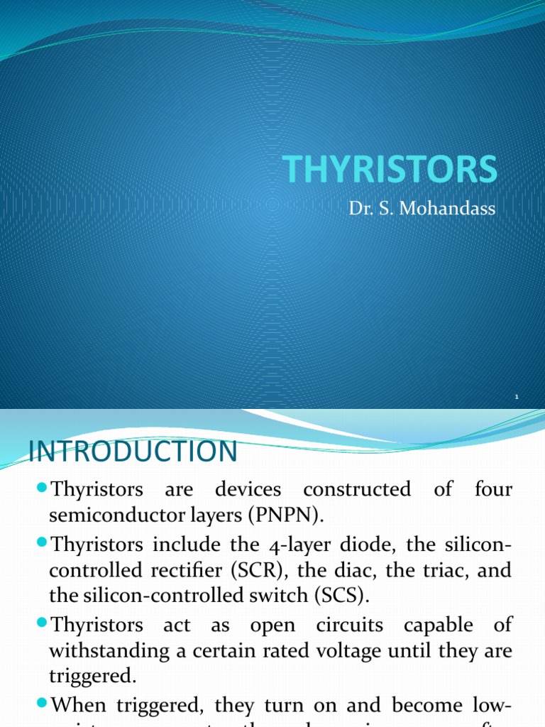 Thyristors | PDF