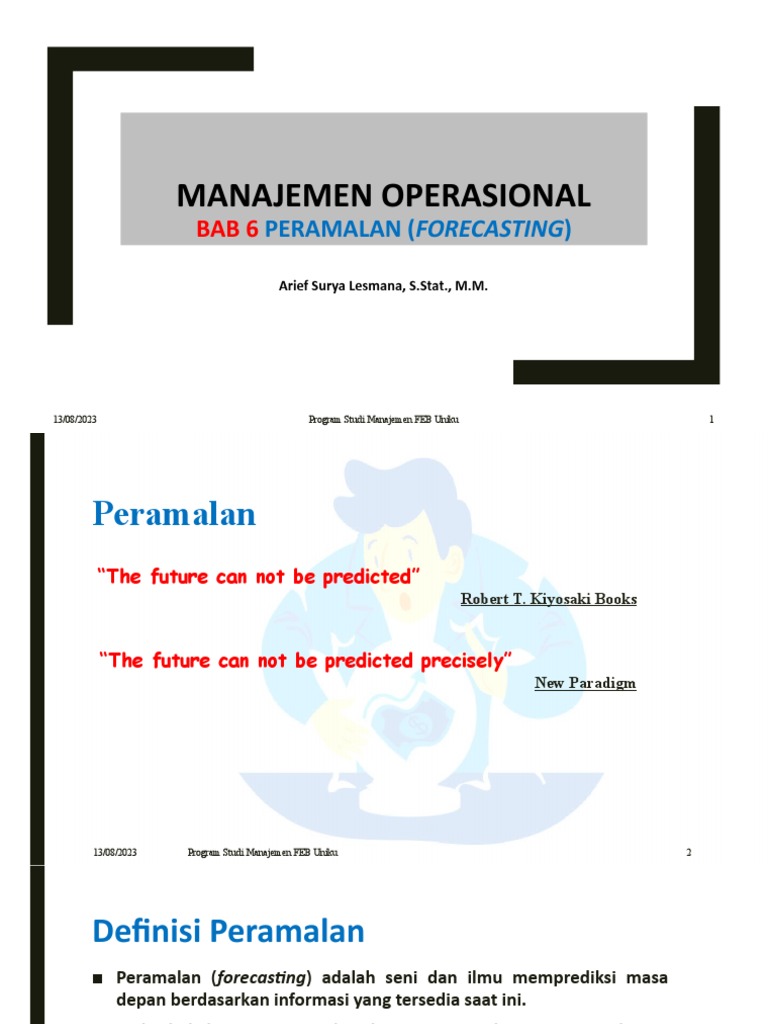 Metode Peramalan dalam Bisnis | PDF