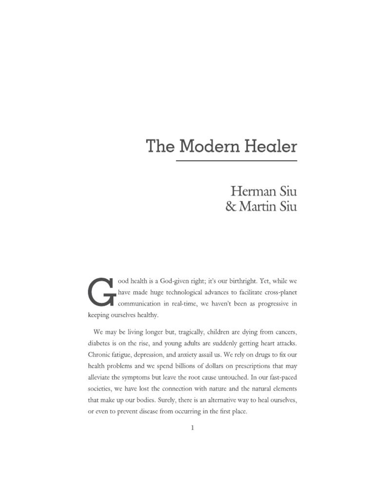Herman - Siu-The Modern Healer | PDF