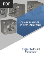 JIS B2291 Square Flanges Specifications | PDF | Screw | Mechanical ...