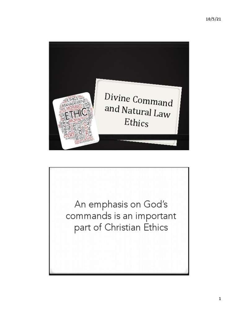 3 Divine Command and Natural Ethics | PDF | Natural Law | Divine Command Theory