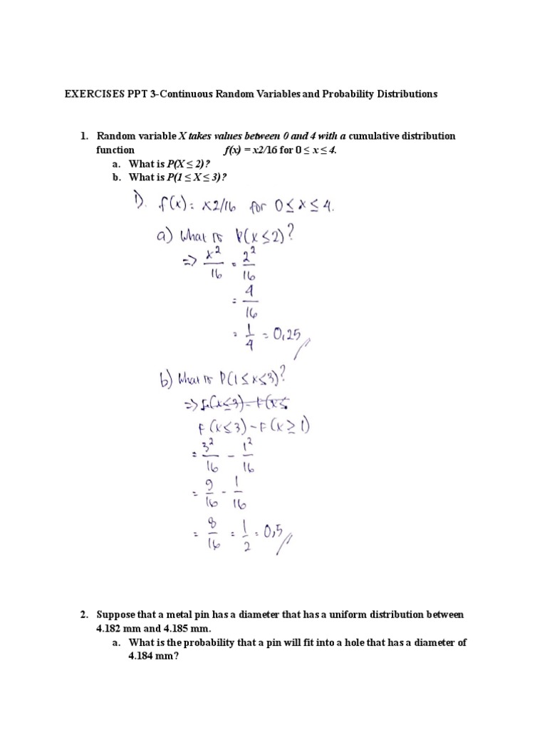 Exercises PPT3 | PDF