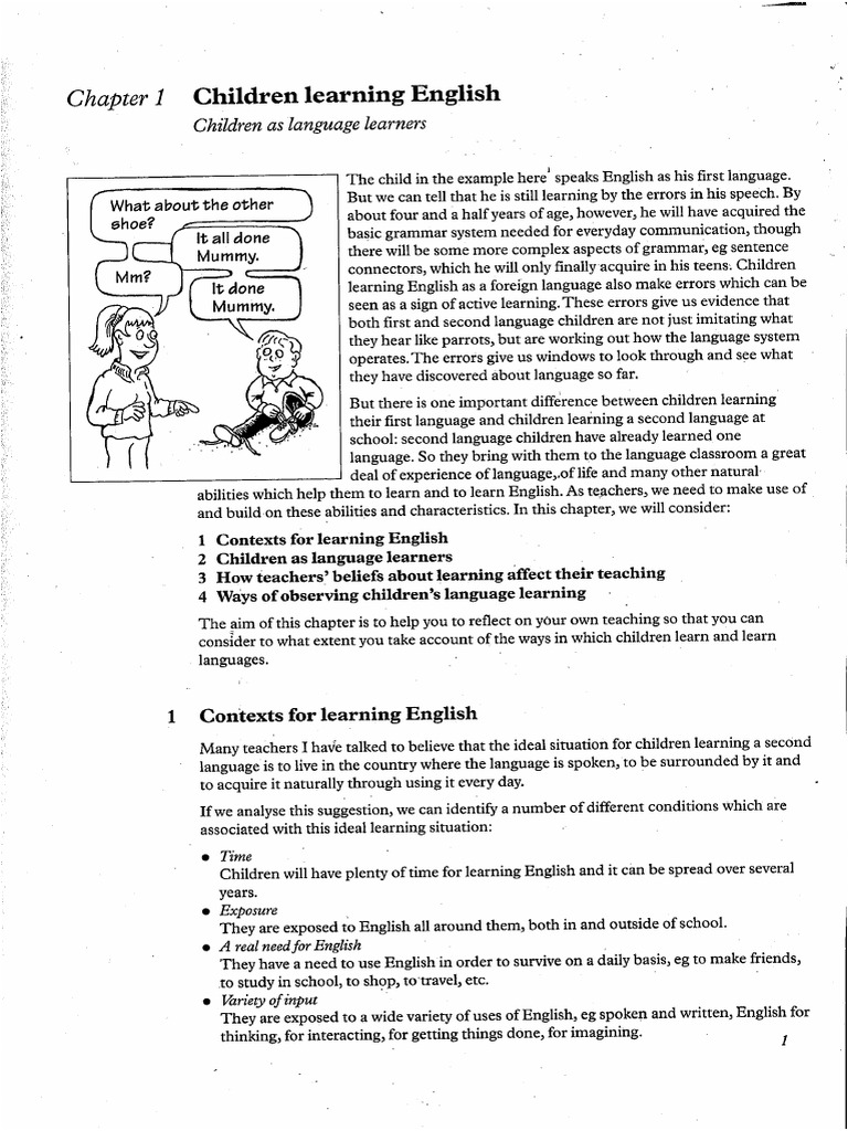 Children Learning Languages | PDF