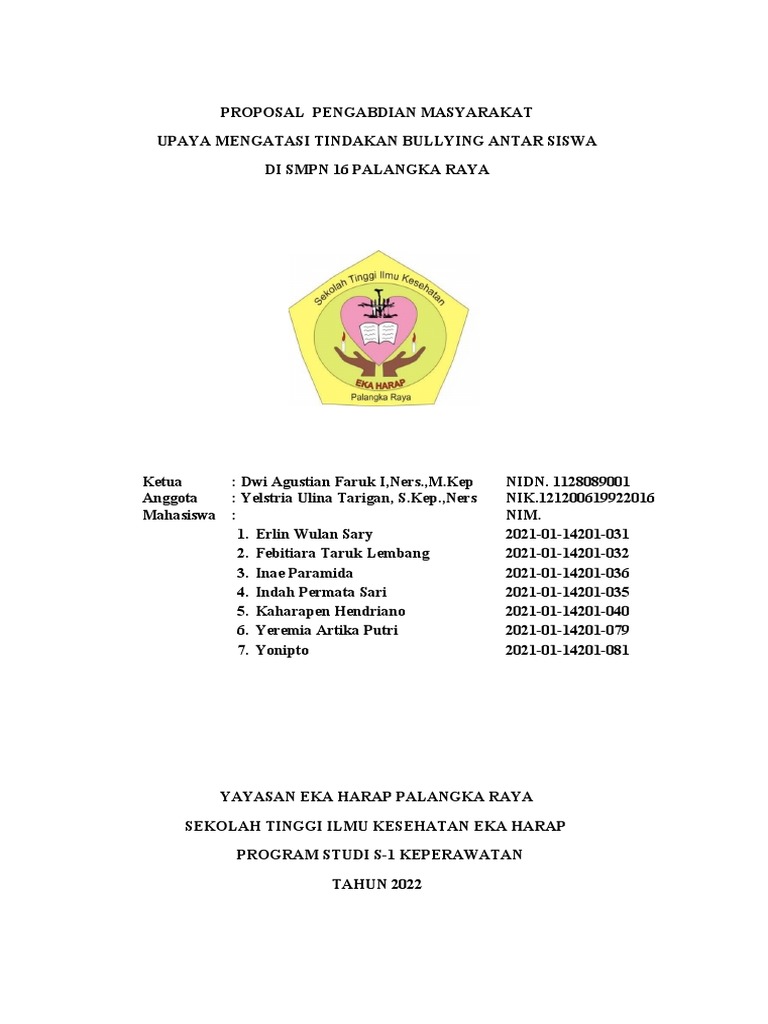 Cover Proposal Pengabdian Masyarakat Kel 4 (Fiks) | PDF