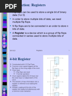 4-Bit Shift Register Design with D Flip-Flops | PDF | Digital ...
