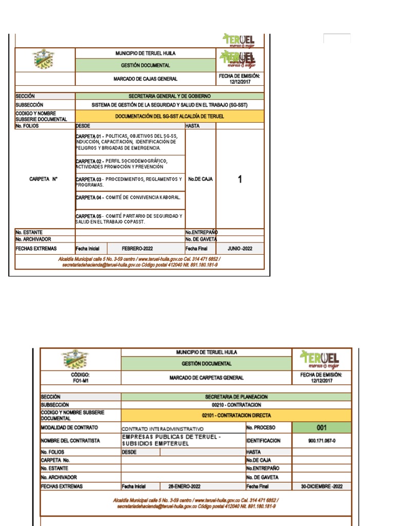 Rotulos Carpetas Directa | PDF