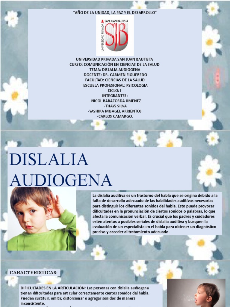 Dislalia Audiogena en Niños: Causas y Tratamiento | PDF | Ciencia ...