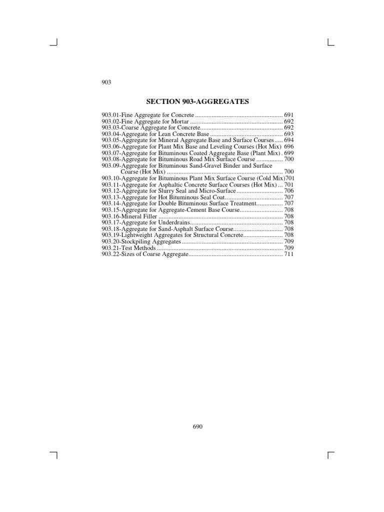 TDOT Section 903 | PDF | Construction Aggregate | Sand