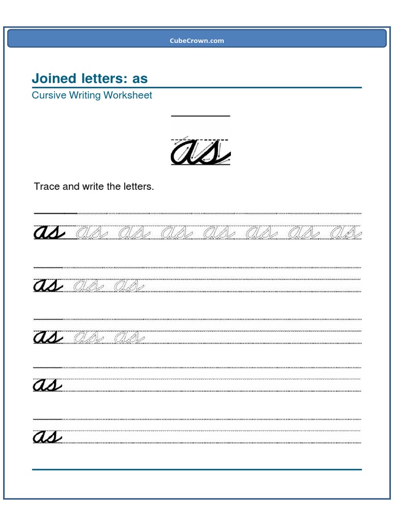Cursive Writing Practice Worksheets | PDF | Western Calligraphy | Writing