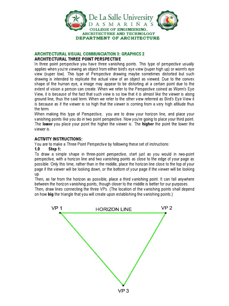 3 Point Pers Assessment | PDF | Perspective (Graphical) | Drawing