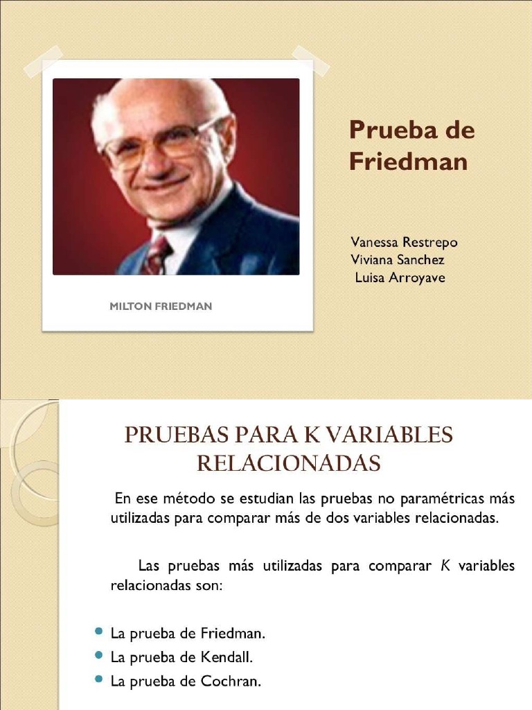 Prueba de Friedman | PDF