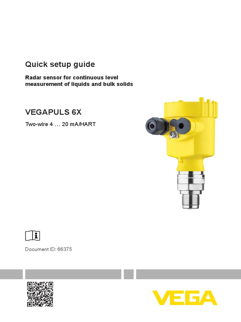 en Quick Setup Guide VEGAPULS 6X Two Wire 4 20 MA HART | PDF | Mobile ...