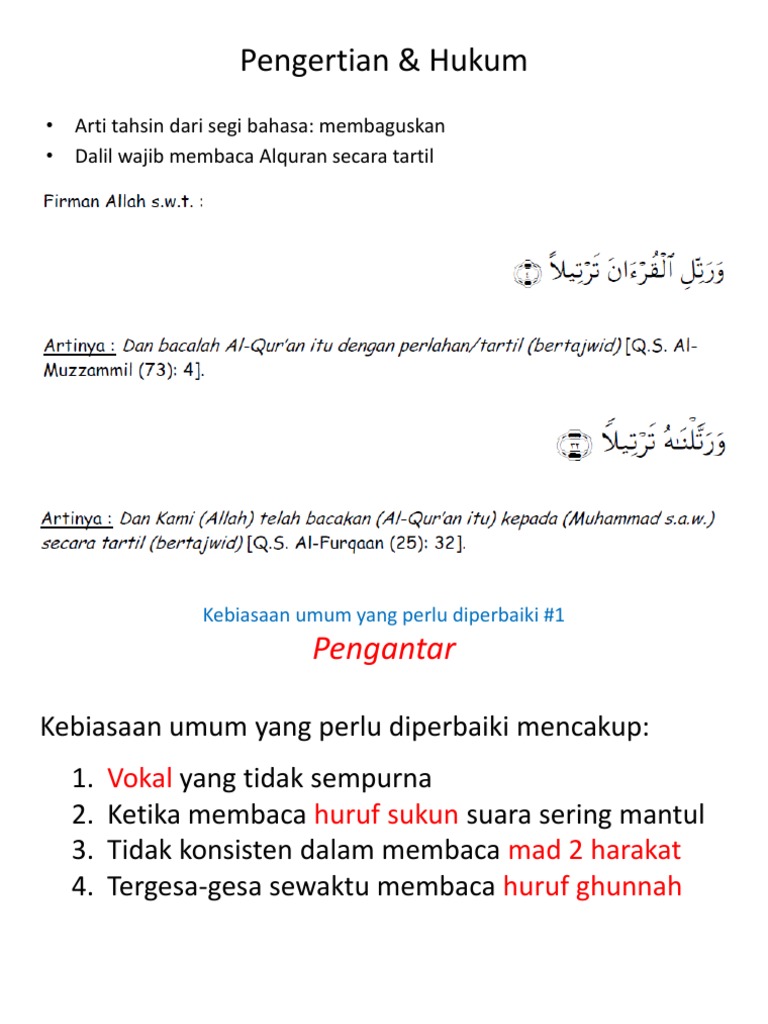 Panduan Tahsin dan Makhraj Huruf | PDF