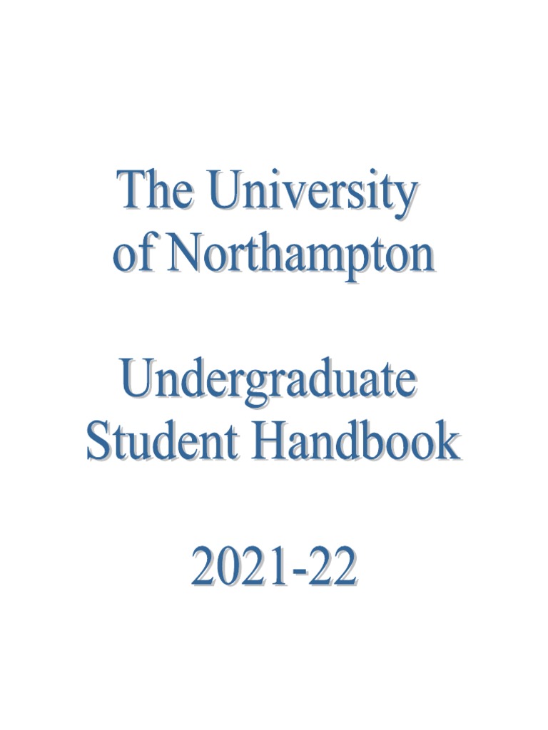 Undergraduate Student Handbook 2021-22 | PDF | Sexual Harassment ...