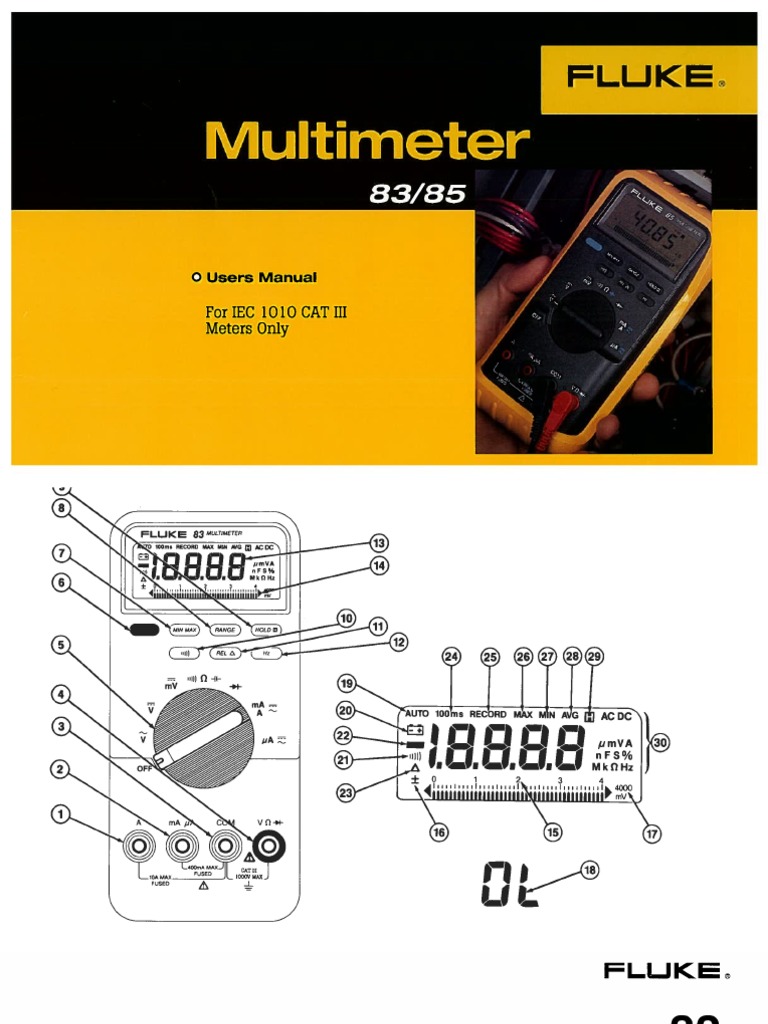 Fluke 83 | PDF