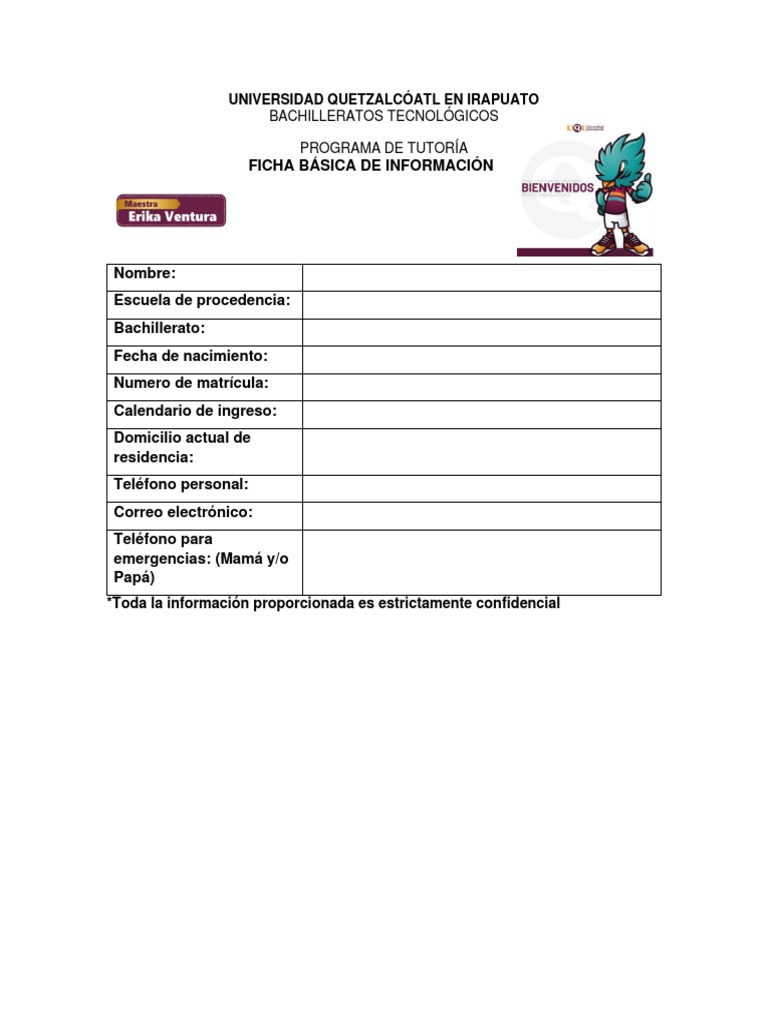 Ficha Básica Tutorados | PDF