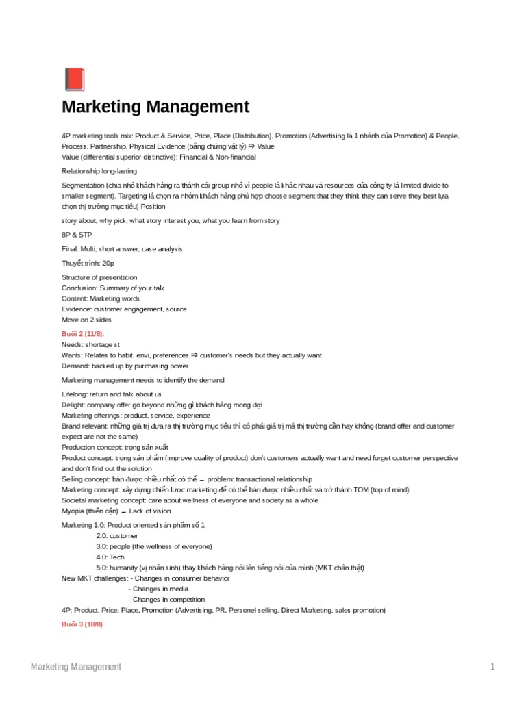 Marketing Management | PDF
