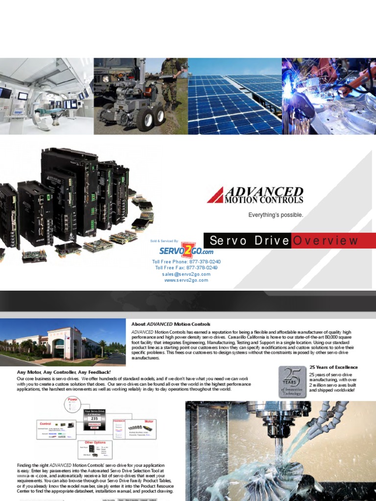 Advanced Motion Controls Servo Drive Catalog | PDF
