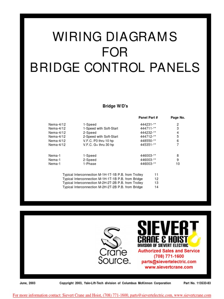 Bridge Control Panel Wiring Diagrams | PDF | Product Liability ...