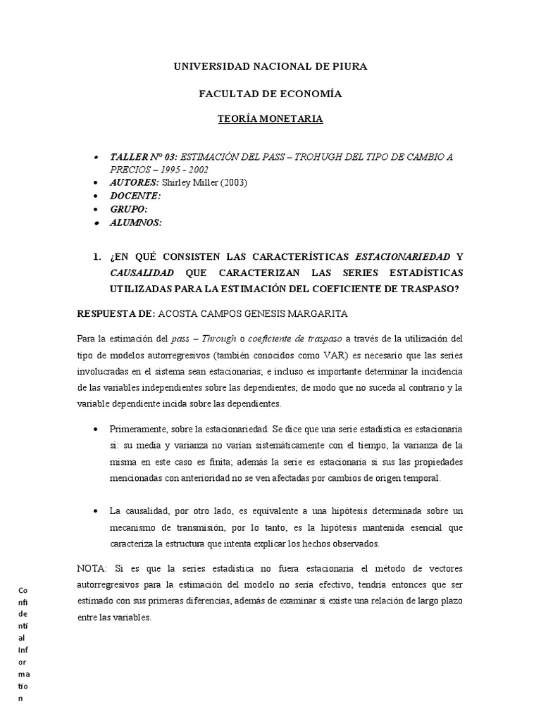 Teoria Monetaria - pc1 | PDF