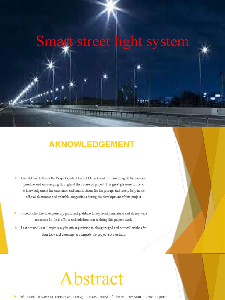 Smart Street Light | PDF | Energy Conservation | Lighting
