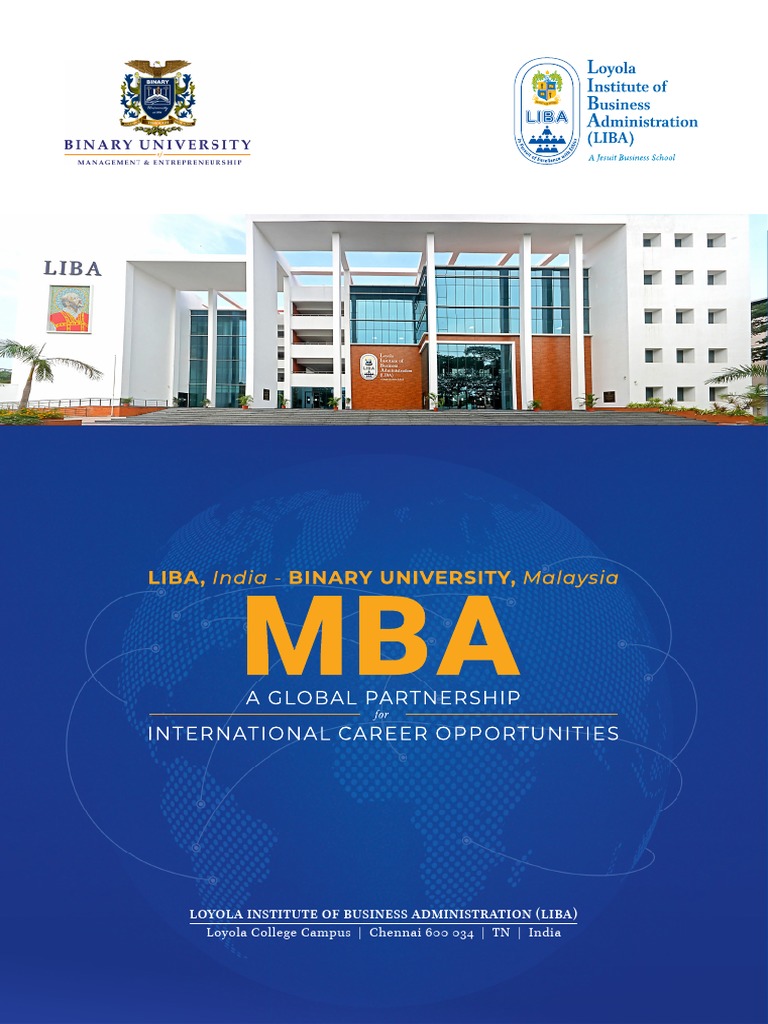 Binary Mba Brochure - 2022 23 1 | PDF