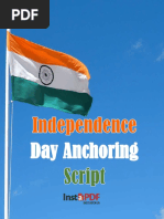 Independence Day Anchoring Script PDF for Students in English | PDF ...