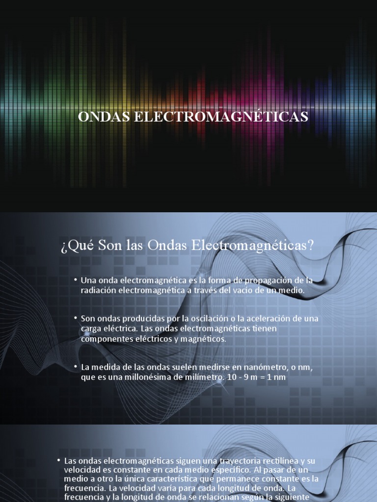 Ondas Electromagnéticas | PDF | Radiación electromagnética | Olas