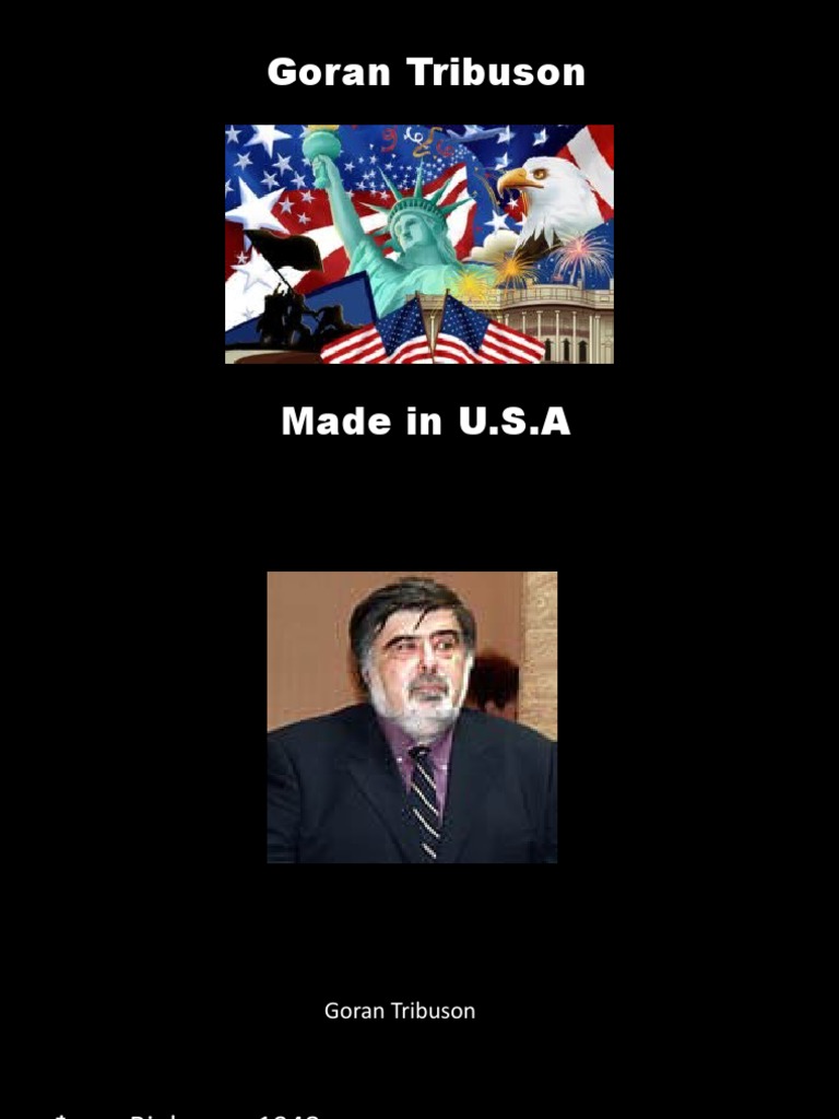 Goran Tribuson - Made in U.S.A | PDF