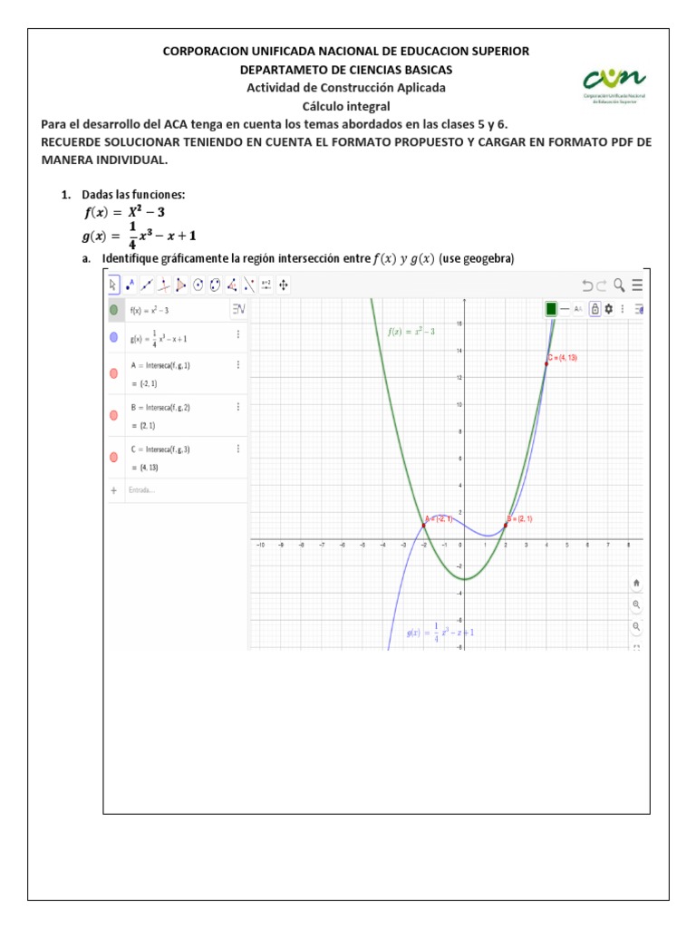Aca 3 Calculo Integral Resuelto Mendez Never | PDF
