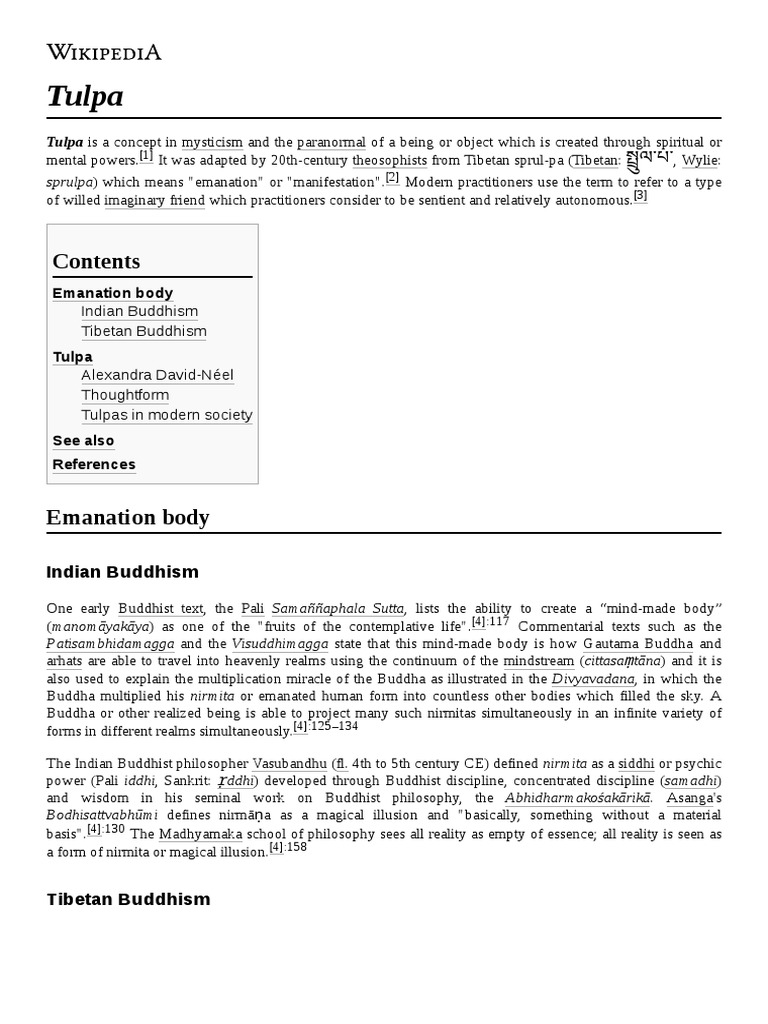Tulpa | PDF | Indian Religions | Spirituality