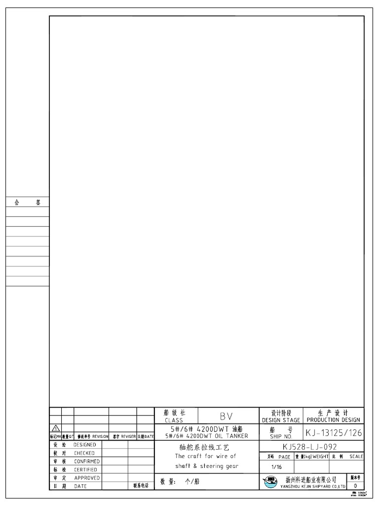The Craft For Wire of Shaft & Steering Gear | PDF