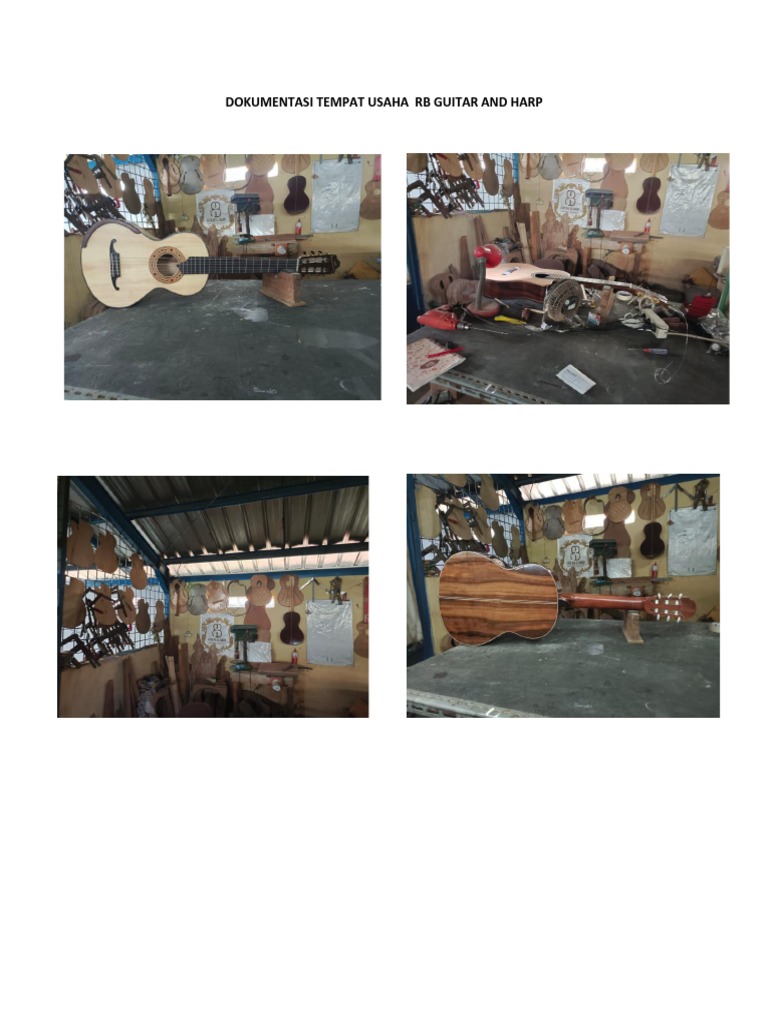 Dokumentasi Tempat Usaha RB Guitar and Harp | PDF