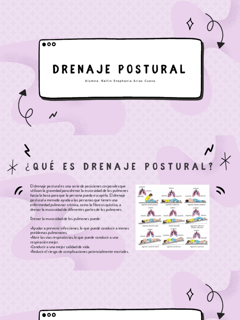 Drenaje Postural - Tarea Académica | PDF | Salud y bienestar | Estilo de vida