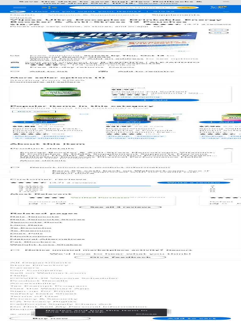 Vijosa Ultra Doceplex Drinkable Energy Booster & | PDF | Dietary ...