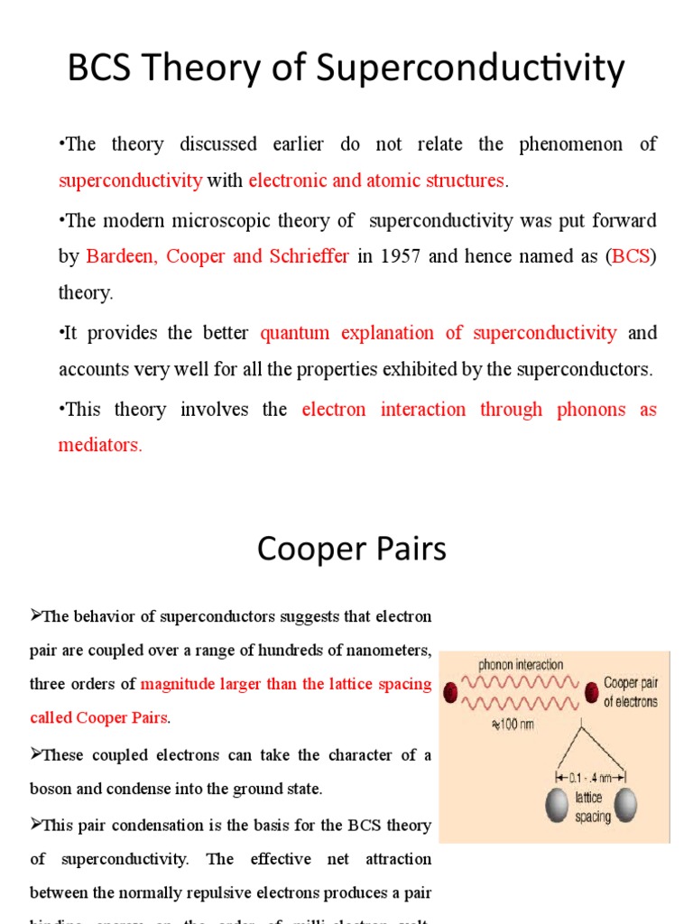 BCS Theory of Superconductivity-1 | PDF