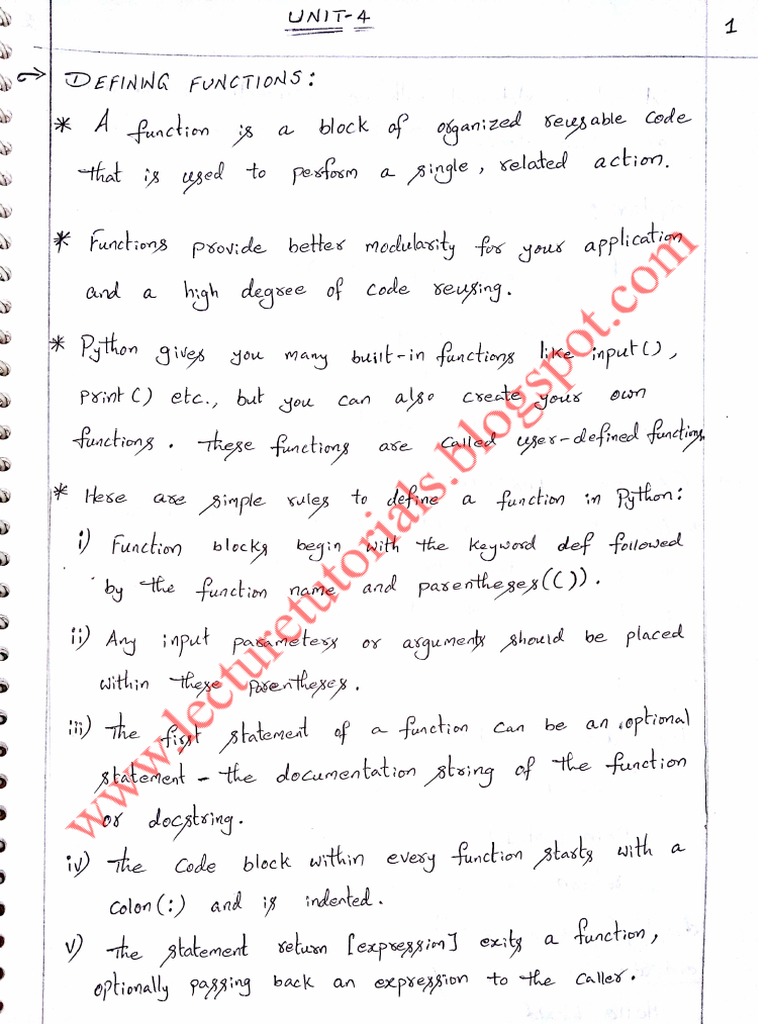 Python-Unit-4 R16 | PDF