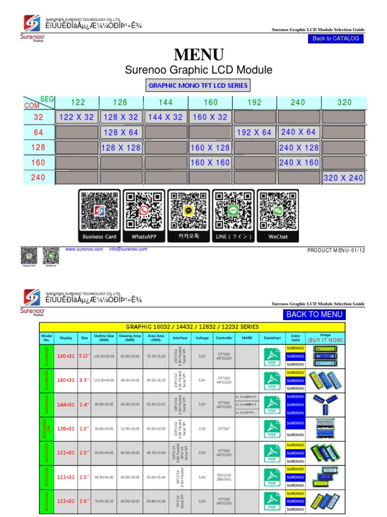 Graphic LCD List | PDF