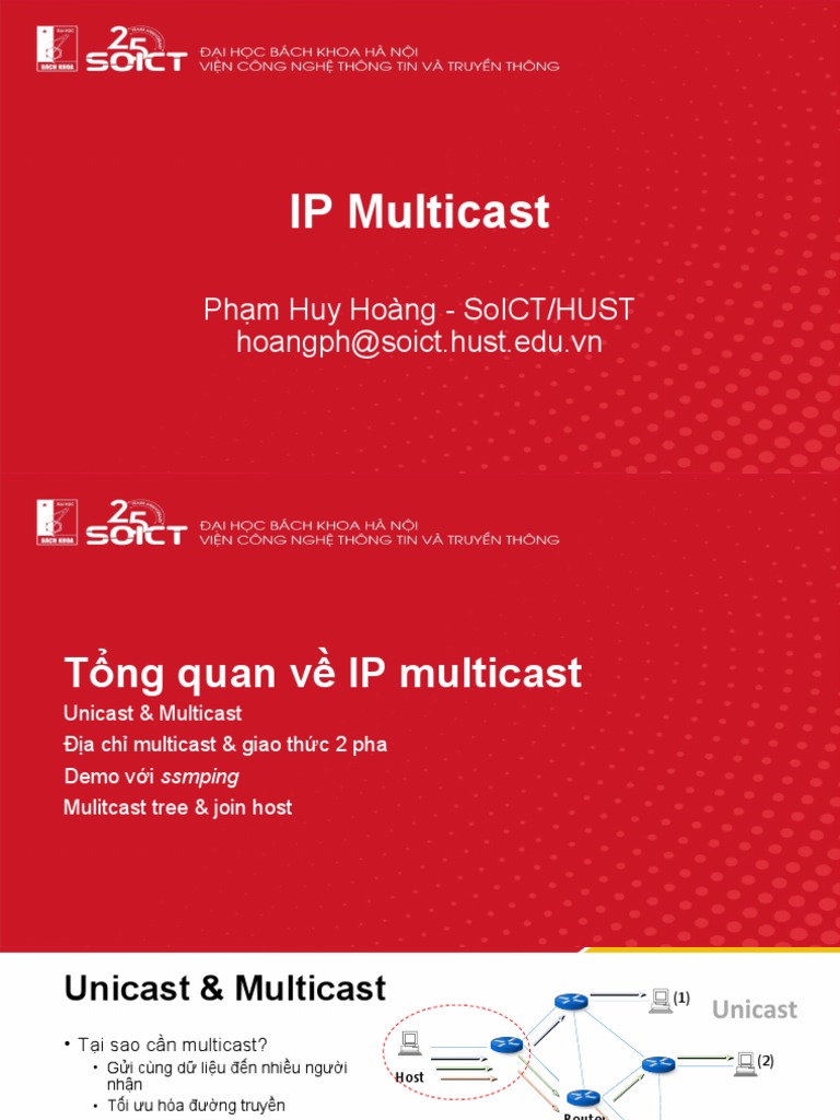 Thiết Kế Mạng IP - Chương 4 - Multicast | PDF