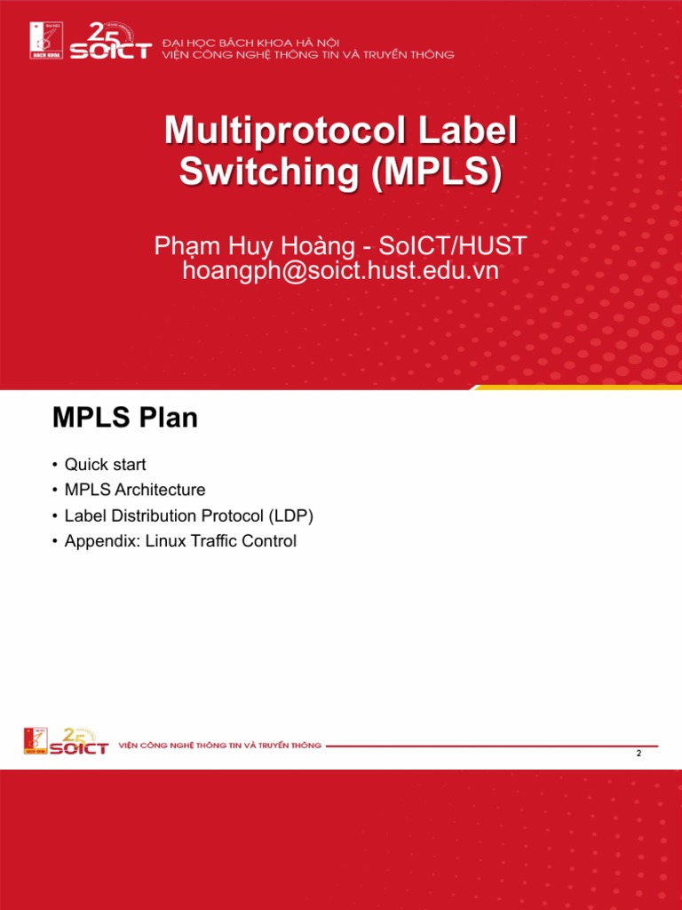 Thiết Kế Mạng IP - Chương 6 - MPLS | PDF | Networking | Multiprotocol Label Switching