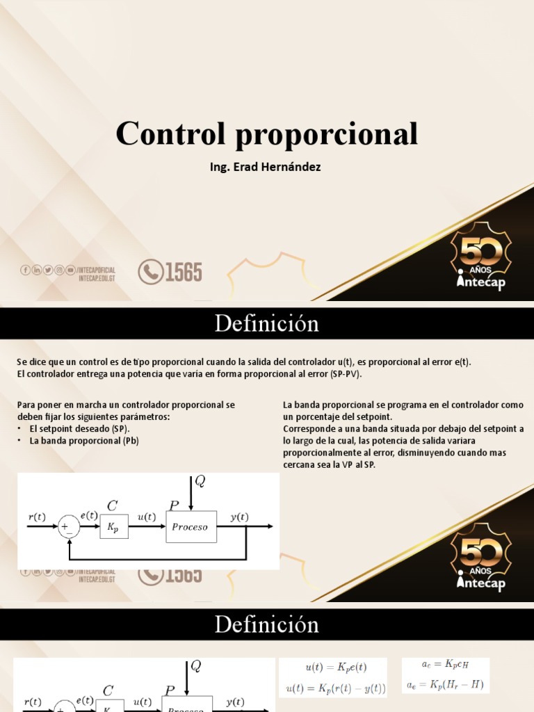 Control Proporcional: Conceptos Clave | PDF