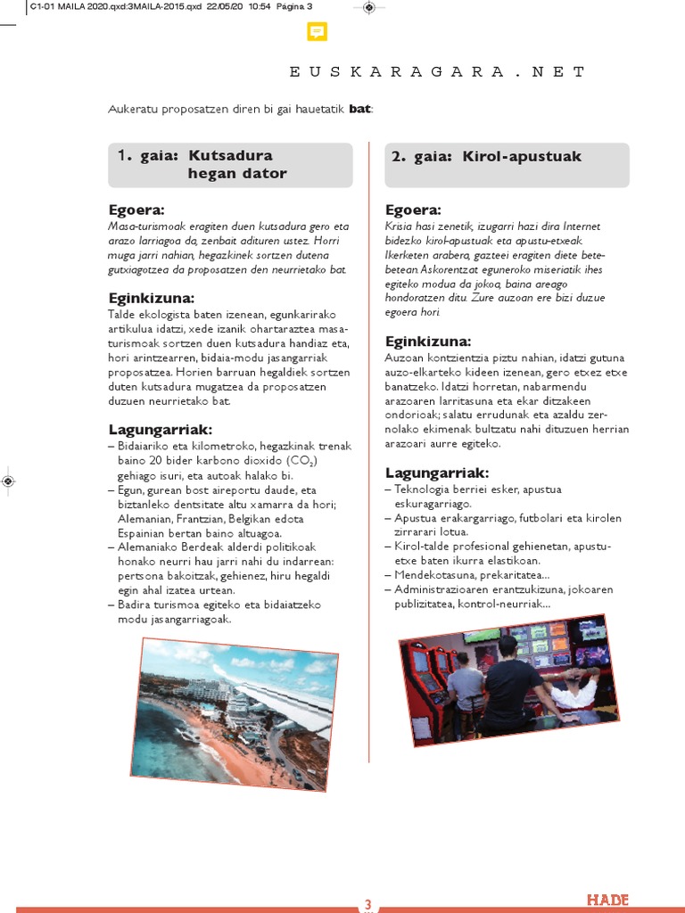 Azterketa Ereduak C1 | PDF