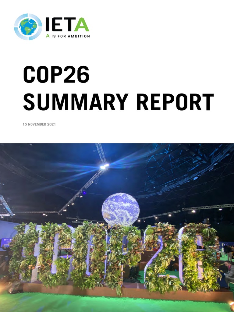 COP26 Outcomes and Key Agreements Summary | PDF