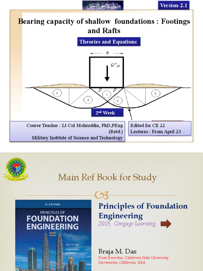CE 441 - Lec02 - Bearing Capacity Theories and Eqns V2 | PDF | Applied And Interdisciplinary ...
